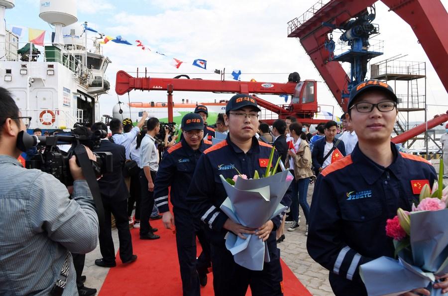 Update: China's manned submersible Fendouzhe returns after ocean ...